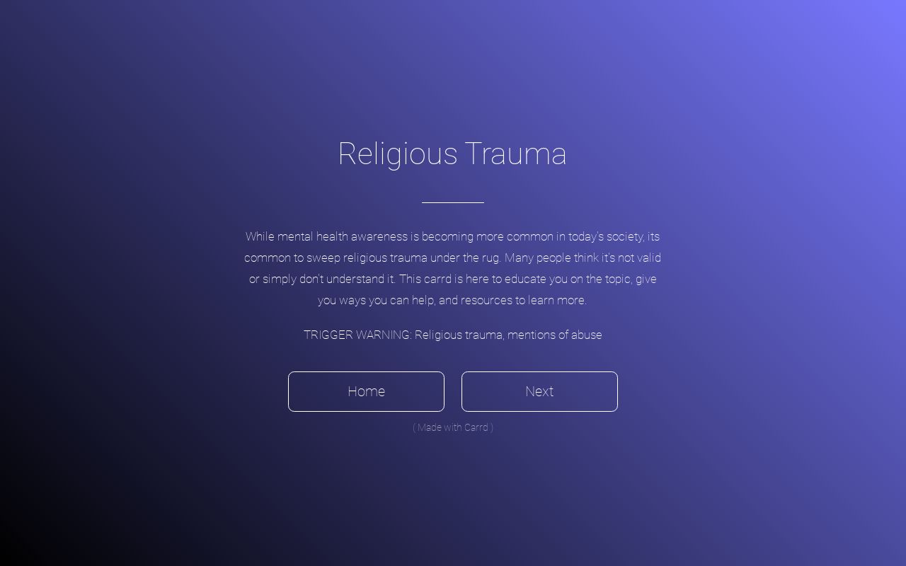 Religious Trauma